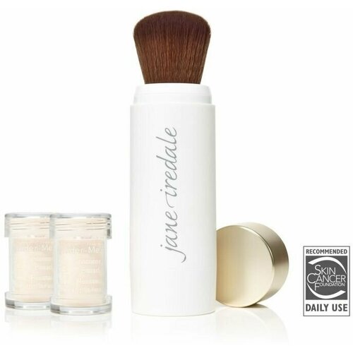 Jane Iredale, Солнцезащитная пудра с кистью-контейнером Powder-Me SPF 30, цвет: Translucent