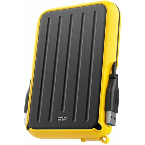 Портативный HDD Silicon Power Armor A66 2 TB USB 3.2, желтый, черный, 1594896