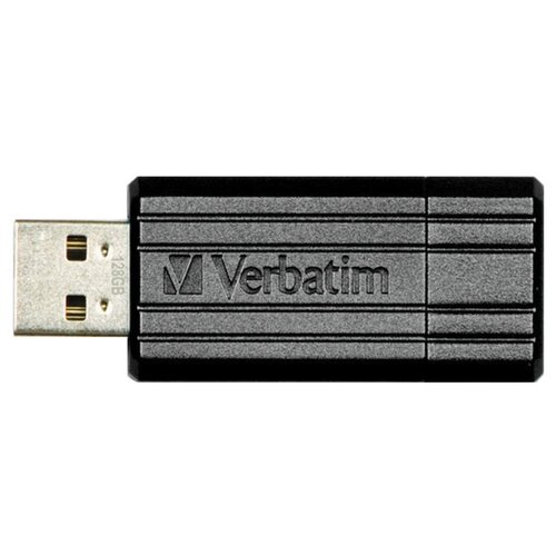 Флешка Verbatim Store 'n' Go PinStripe 128 ГБ, черный