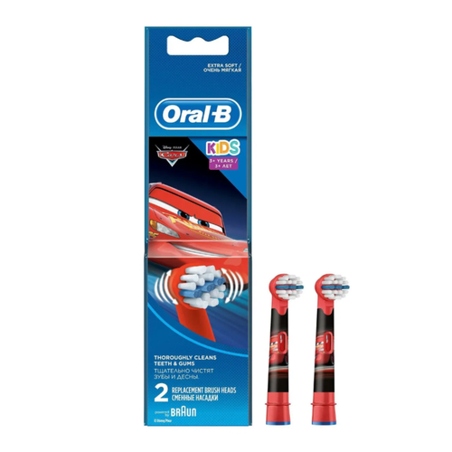 Насадки Oral-B Kids Cars Тачки красный, 2 шт.