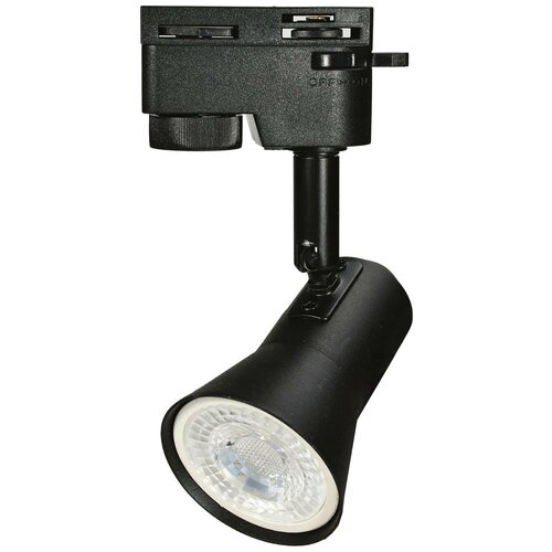 Трековый светильник Volpe Q323 под лампу GU10 цвет черный