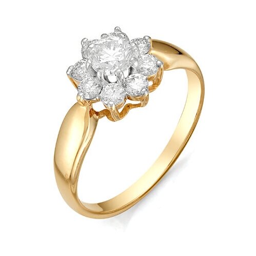 Кольцо Master Brilliant, белое золото, 585 проба, бриллиант, размер 17.5