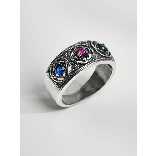 Кольцо Shine & Beauty, шпинель, размер 18.5, розовый, серебряный