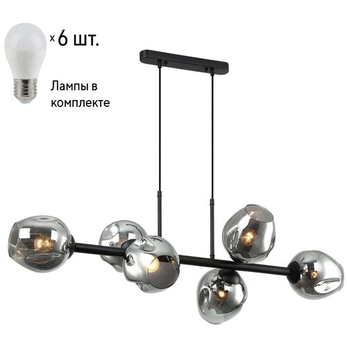 Подвесная люстра с лампочками Favourite Traube 2361-6P+Lamps E27 P45
