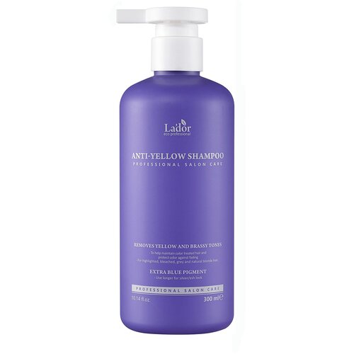 Оттеночный шампунь для осветленных волос La'dor Anti-Yellow Shampoo /300 мл/гр.
