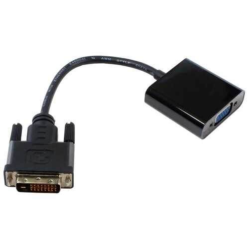 Переходник/адаптер ESPADA DVI-D - VGA (EdviDvga), 0.22 м, черный