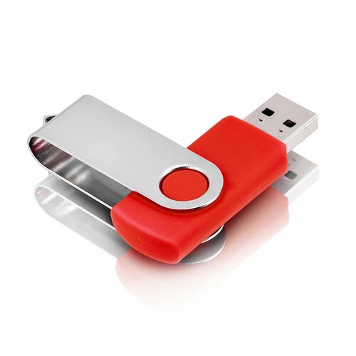 USB флешка, USB flash-накопитель, Флешка Twist, 128 МB, красная, арт. F01 USB 2.0