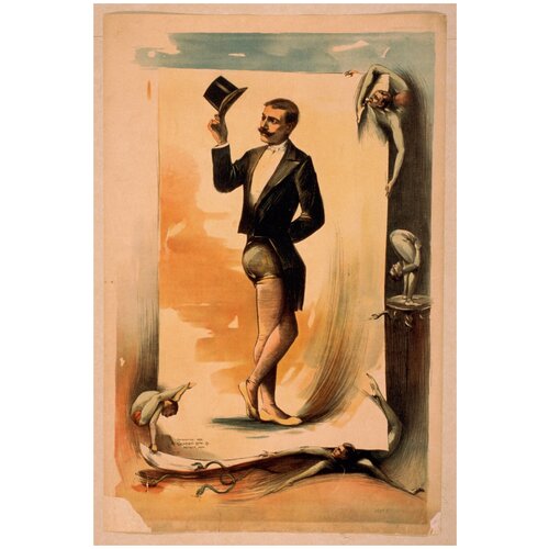 Постер / Плакат / Картина Акробат в костюме 90х120 см в подарочном тубусе