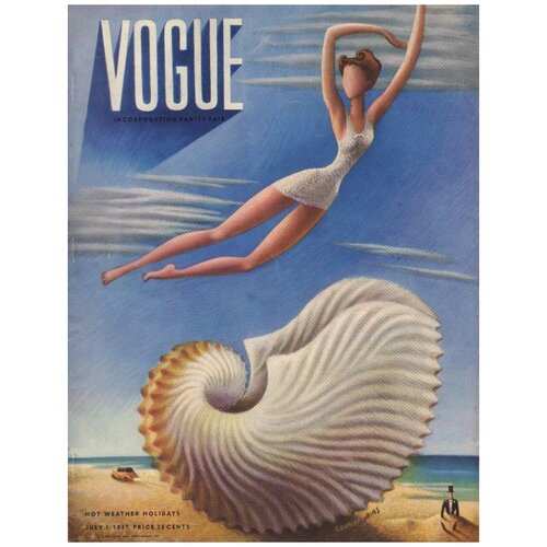 Постер / Плакат / Картина Vogue - Горячее лето 90х120 см в подарочном тубусе