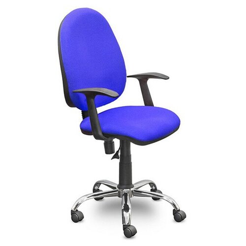 Кресло UP-EChair 223 PC ткань синяя С06, хром