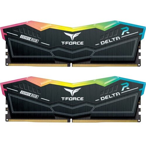 Модуль памяти 32GB (2x16GB) TEAMGROUP T-Force Delta RGB, DDR5, 6400MHz CL32 (32-39-39-84) 1.35V / FF3D532G6400HC32ADC01 / Black