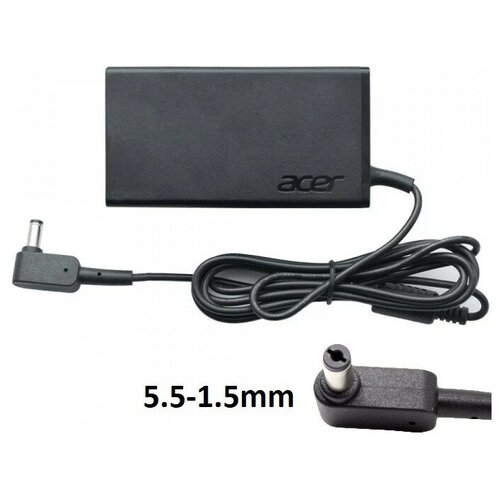 Зарядное устройство для ноутбука Acer ASPIRE E5 571G-50Y5, 19V - 3.42A, 65 Вт (Штекер: 5.5-1.5мм) Slim