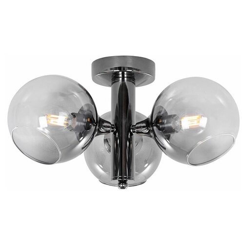 Потолочный светильник Lussole Gresham LSP-8371, E14, 120 Вт, кол-во ламп: 3 шт., цвет: хром