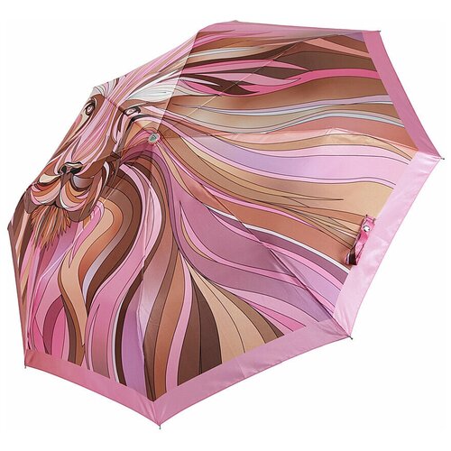 Мини-зонт FABRETTI, полуавтомат, для женщин, розовый