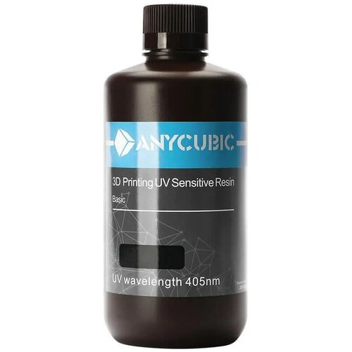 Фотополимер Anycubic Colored UV Resin Чёрный, 1 л