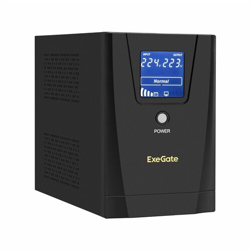 ИБП Exegate SpecialPro Smart LLB-1500. LCD. AVR.2SH.3C13. USB