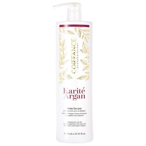COIFFANCE PROFESSIONEL Karite Argan Шампунь для сухих и поврежденных волос, 1000 мл