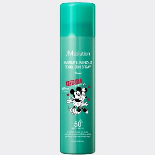 JMsolution Солнцезащитный спрей с экстрактом жемчуга Disney Collection Favourite Marine Luminous Pearl Sun Protection Sun Spray SPF50+ 180 мл.