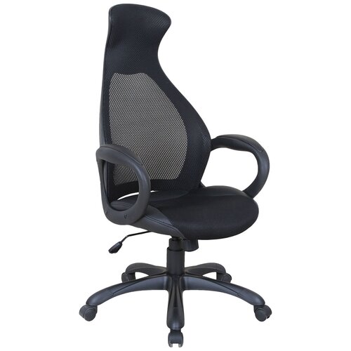 Компьютерное кресло Brabix Genesis EX-517 для руководителя, обивка: сетка/искусственная кожа, цвет: черный