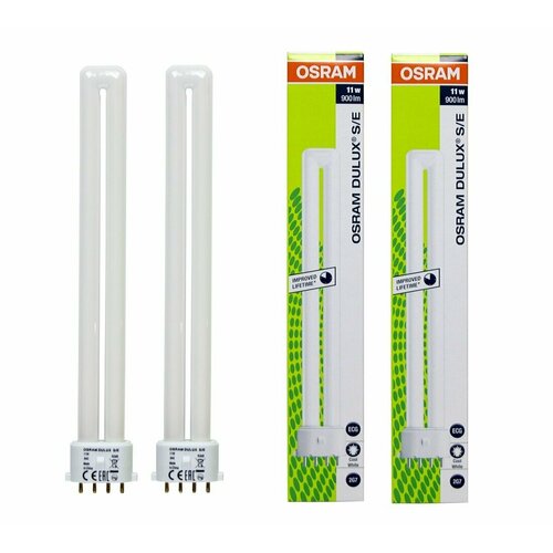 Лампа энергосберегающая Osram Dulux S/E 11W/840 2G7 ( 2 штуки )