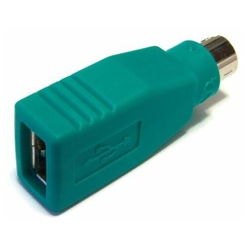 Переходник PS/2 (m) USB A (f), зеленый, арт. 525913