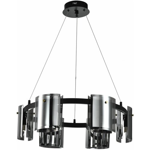 Подвесной светодиодный светильник ZORTES RONY ZRS.1209.06, 6 ламп G9 в стиле модерн, черный