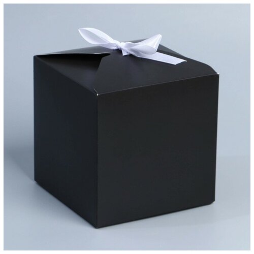 Коробка складная «Чёрный», 12 х 12 х 12 см