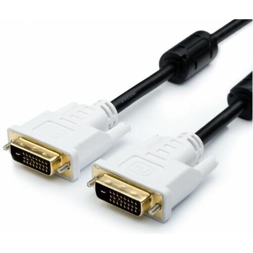 Кабель DVI Atcom AT8057 1.8м, DVI-D Dual link, 24 pin, 2 феррита, пакет