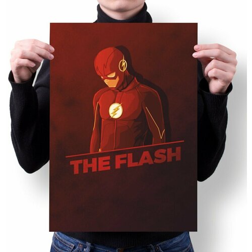 Плакат BUGRIKSHOP А3 принт "Флэш, The Flash" - TF0009