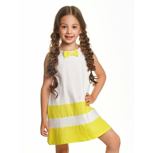 Платье Mini Maxi, размер 98, белый, желтый