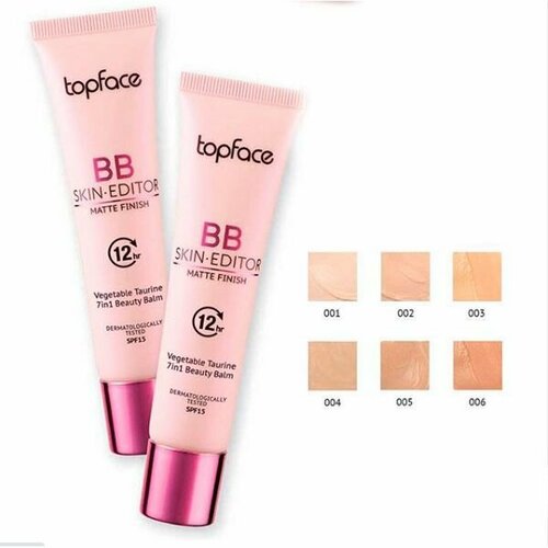 Topface Тональный крем BB MATTE FINISH Skin Editor PT462 SPF15, тон 002