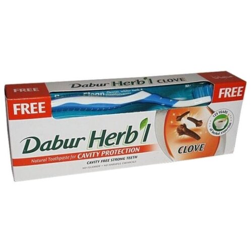 Набор для чистки зубов Dabur Herb’l Гвоздика, 150 мл, в ассортименте