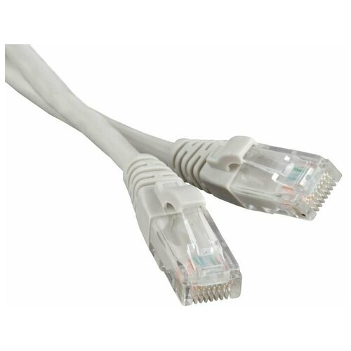 Кабель для подключения интернета LAN Патчкорд UTP кат. 5е, RJ45, литой, многожильный, 10 метров, Jett