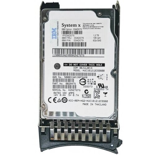 Жесткий диск IBM 00AD079 1,2Tb 10000 SAS 2,5" HDD