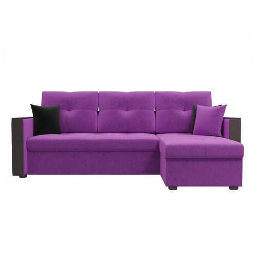Угловой диван Валенсия, фиолетовый