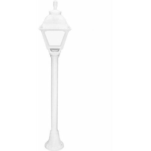 Садовый светильник-столбик Fumagalli Mizar. R/Cefa U23.151.000. WXC1L, Белый и Прозрачный, с лампой 800Lm, 4000К