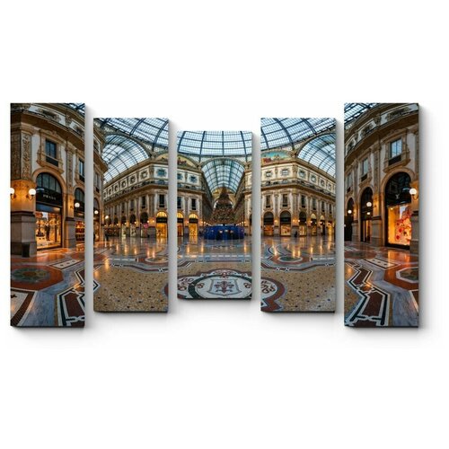Модульная картина Внутри галереи Виктора Эммануила, Милан100x60