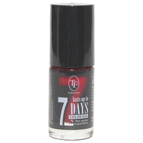 TF Cosmetics лак для ногтей 7 days Color Gel, 8 мл, №246 спелая вишня