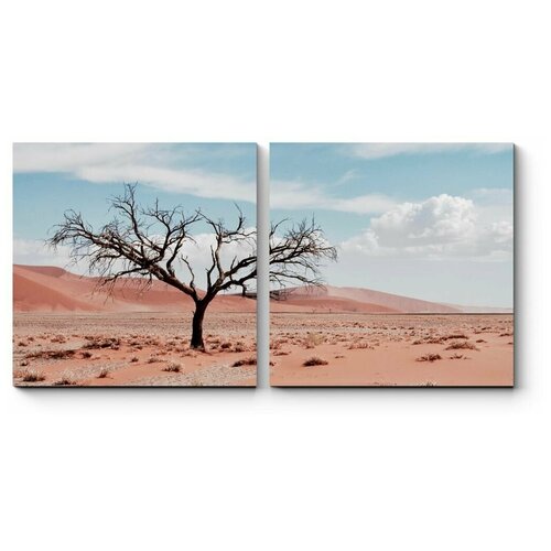 Модульная картина Одинокое дерево 140x70