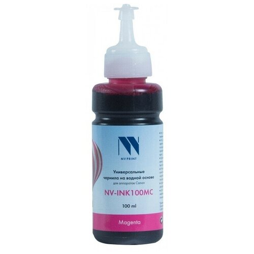 Чернила NV-INK100 Magenta универсальные на водной основе для аппаратов Canon (100 ml) (Китай)