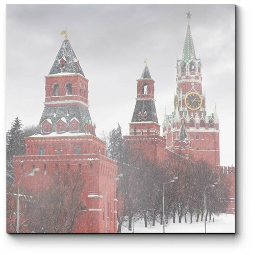 Модульная картина Зимняя Москва30x30