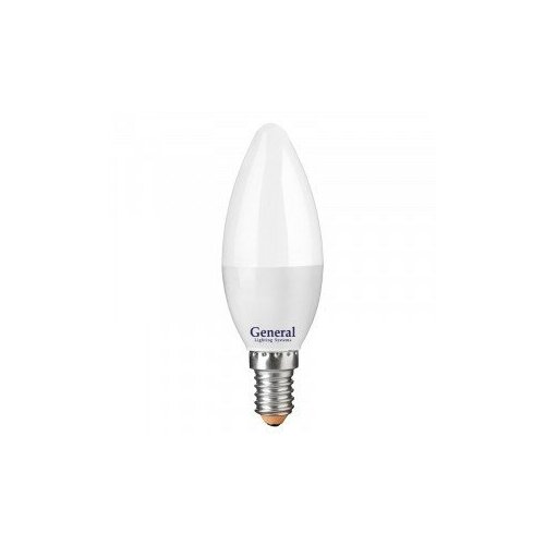 Светодиодная LED лампа General свеча E14 12W 4500K 4K 35х105 пластик/алюм GLDEN-CF-12-230-E14-4500 649928 (упаковка 12 штук)