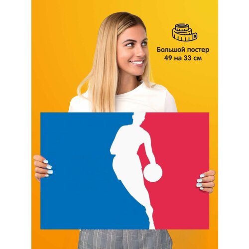 Постер плакат NBA Национальная Баскетбольная Ассоциация НБА