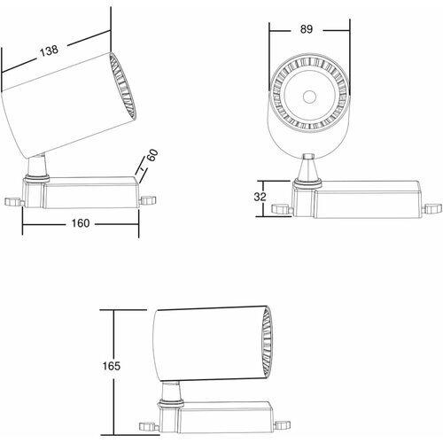 Трековый светильник Maytoni TechnicalVuoro TR029-3-30W4K-B