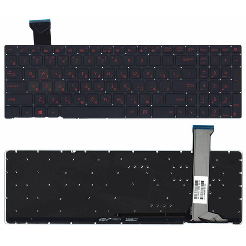 Клавиатура для ноутбука ASUS 0KN0-RZ1RU13 с красной подсветкой