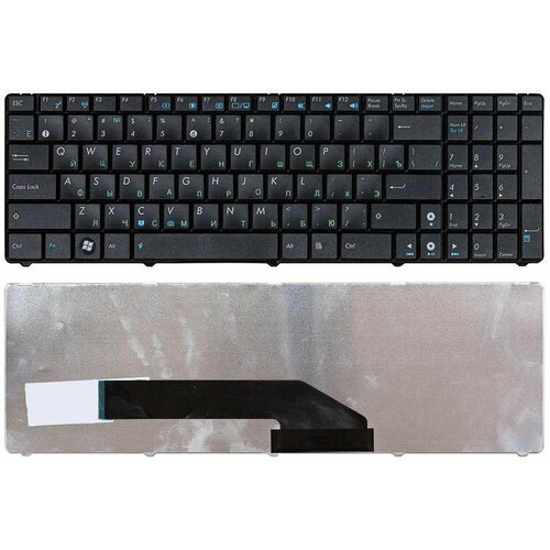 Клавиатура для ноутбука Asus 04GNV91KRU00-1, черная, русская, версия 1