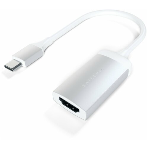 Переходник/адаптер Satechi Aluminum Type-C to HDMI Adapter (ST-TC4KHA), 0.8 м, серебристый