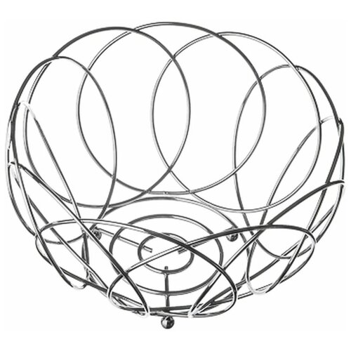 Vetta Корзина для фруктов, 13.3 см, 21 шт., серебристый
