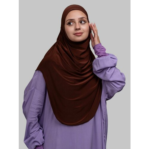 Хиджаб , размер 50/60, коричневый