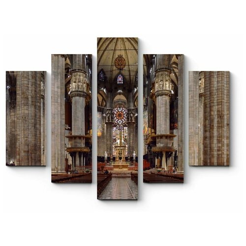Модульная картина Внутри Миланского собора115x92